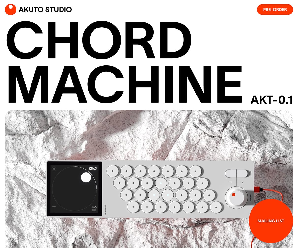 AKUTO STUDIO · CHORD MACHINE AKT-0.1 | デザインのこと - Web design gallery