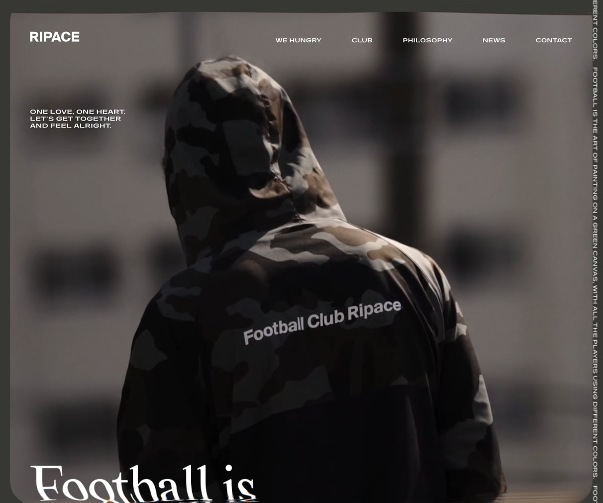RIP ACE SOCCER CLUB | デザインのこと - Web design gallery